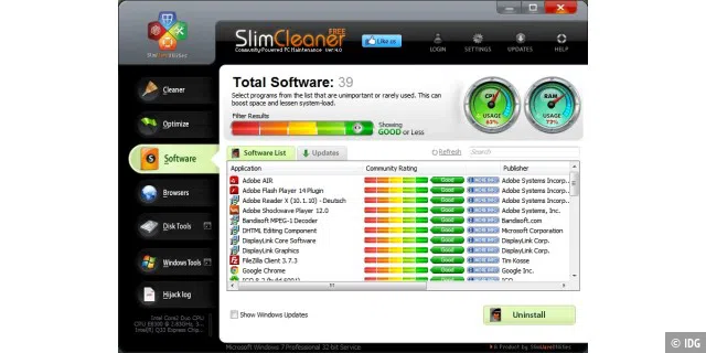 SlimCleaner - PC-WELT